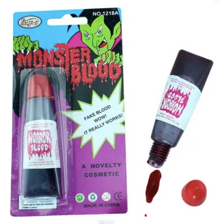 MSIA Ready Stock/ Halloween Fake Blood Tube Prop Accessory Stage Prank ...
