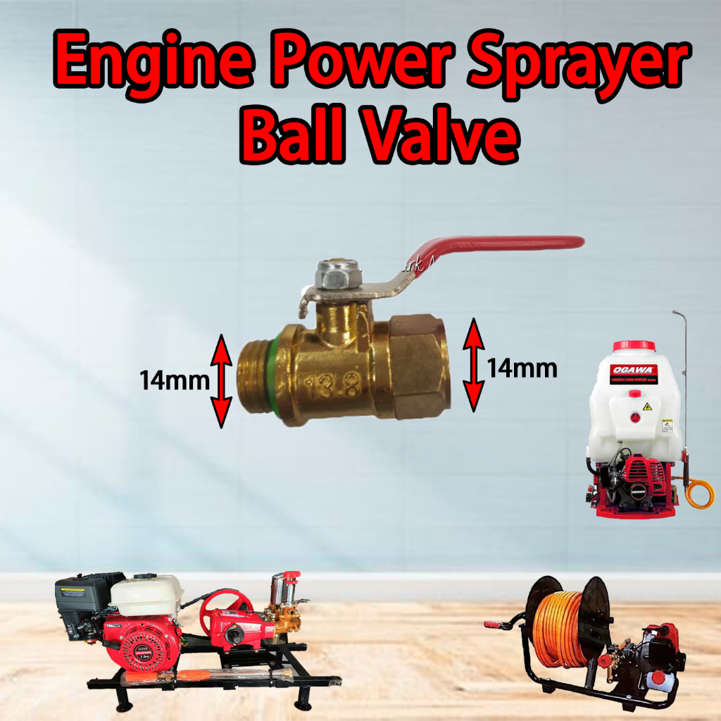 WL35 Copper Ball Valve For Engine Power Sprayer TU26 Ogawa 767 768 679 ...