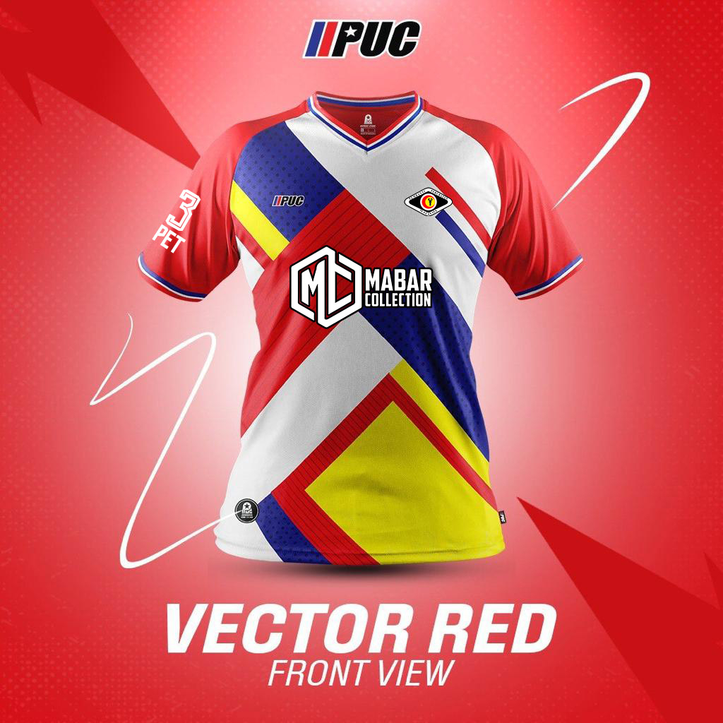 NEW ARRIVAL!! PUC VECTOR RED readystock Jersey Team, PUC, Lakoh, Plain ...