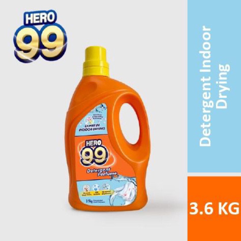 Hero 99 Detergent Indoor Drying | The New Encapsulation Technology 3.6kg / 3.2kg Refill | Shopee ...
