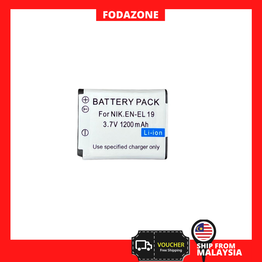 🔥READY STOCK🔥Proocam EN-EL19 rechargeable Camera battery for Nikon Coolpix S32 S33 S100 S2800 ...