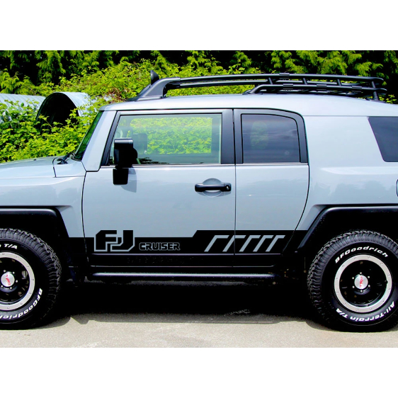 2PCS Car Door Stickers For Toyota FJ CRUISER Parts Tuning Auto ...