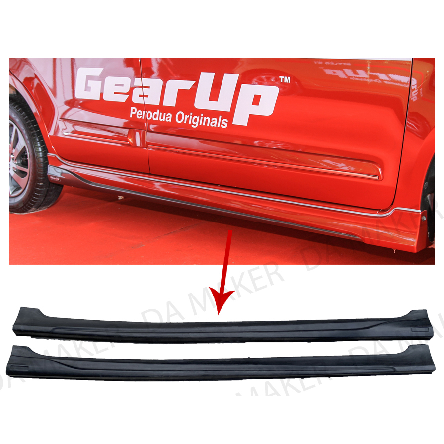 【Ready Stock】PERODUA MYVI ICON MYVI 2015 GEAR UP SIDE SKIRT | Shopee ...