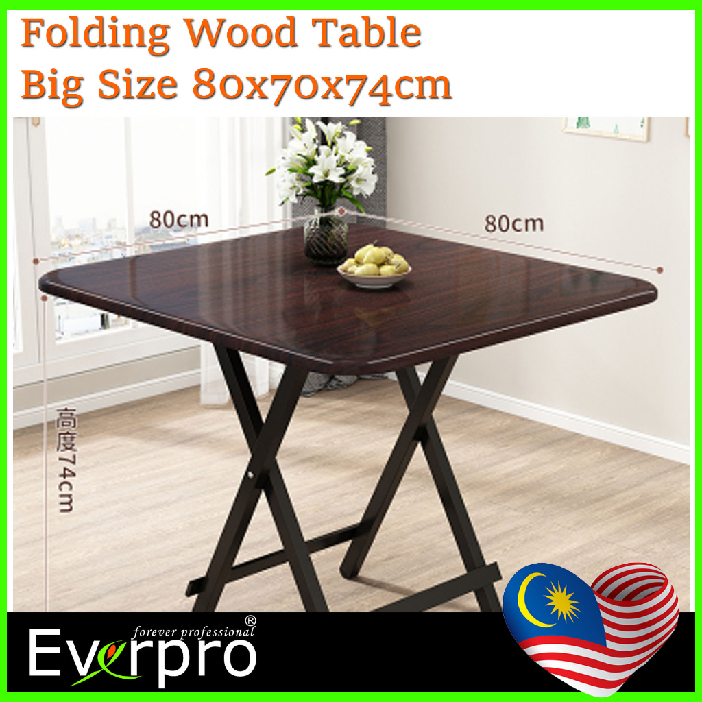 Folding table dining table home portable dining table | Shopee Malaysia