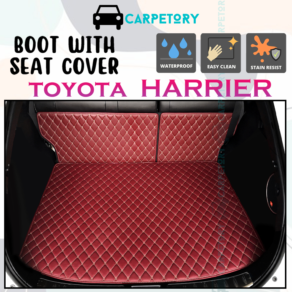 Toyota Harrier XU60 Car Boot Liner with Seat Cover Cargo Boot Mat ...