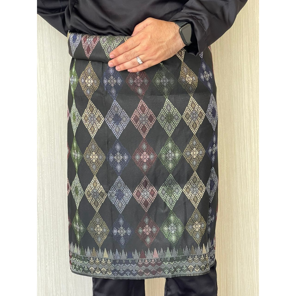 Sampin Songket Siap Jahit Samping Dewasa Nikah Tunang Raya Sedondon ...