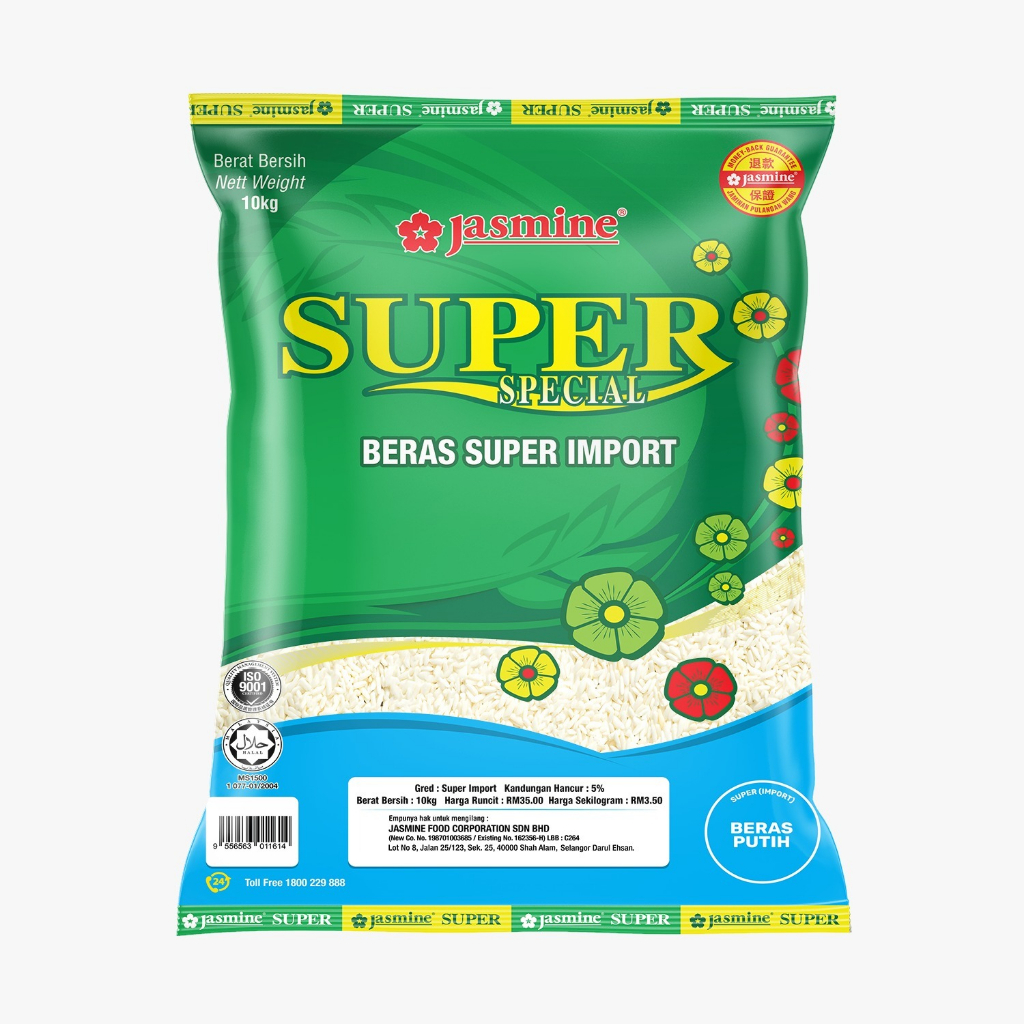 BERAS JASMINE SUPER SPECIAL SUPER IMPORT 10KG RICE | Shopee Malaysia