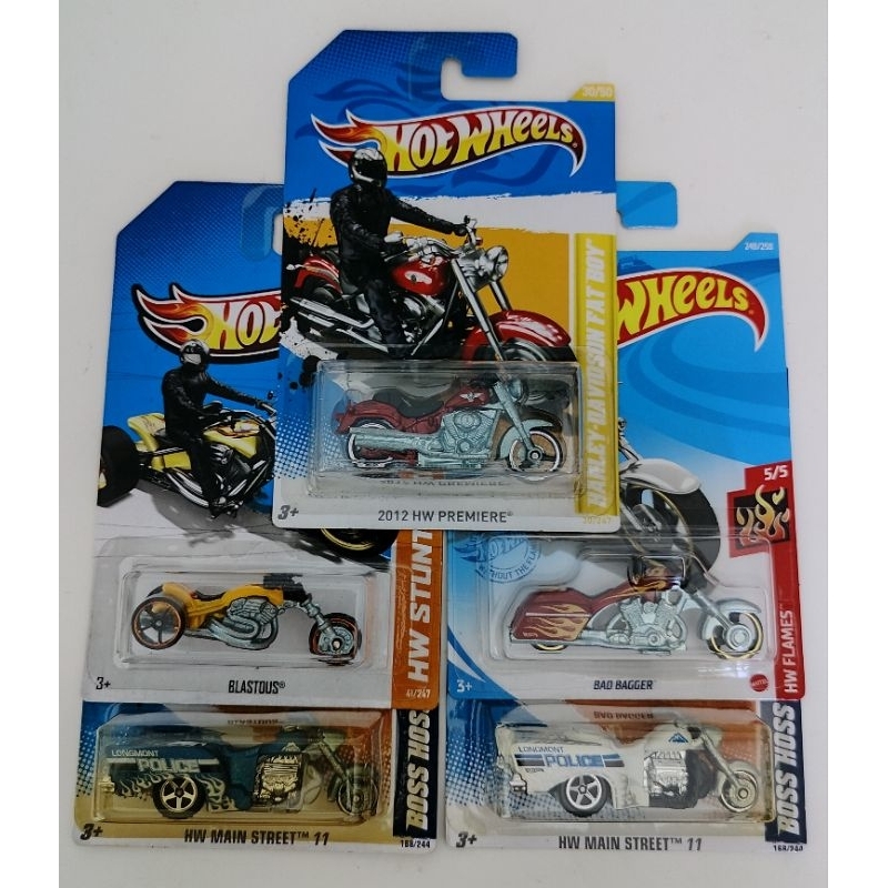 Hot Wheels Boss Hoss Motorcycle Bab Bagger Harley Davidson Fatboy ...