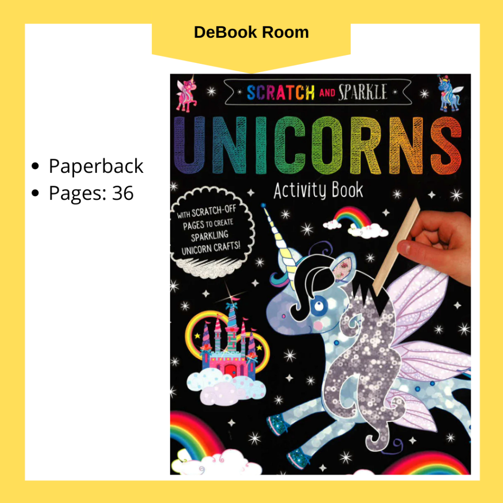 Scratch and Sparkle Unicorns Children's Activity Book | Shopee Malaysia