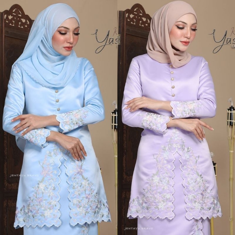 YASMEN KEBAYA KURUNG DUCHESS SATIN PLUS SIZE READY STOCK SUZANNE QAYLA BAJU TUNANG NIKAH RAYA ...
