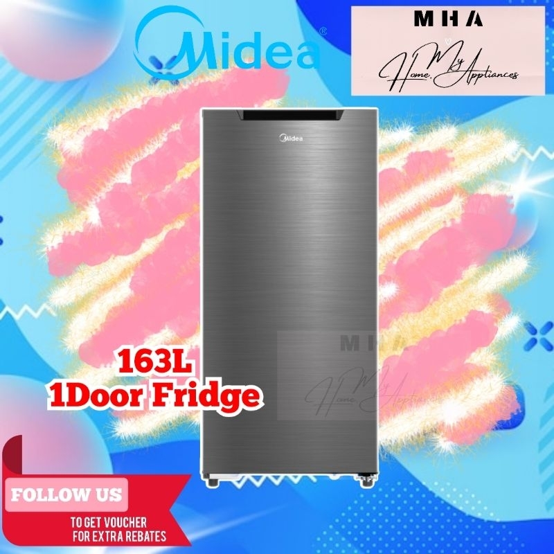 COMBO Midea 163L 1-Door Refrigerator MDRD229FGD42-MY + Midea 7.0kg Semi Auto Washing Machine MSW ...