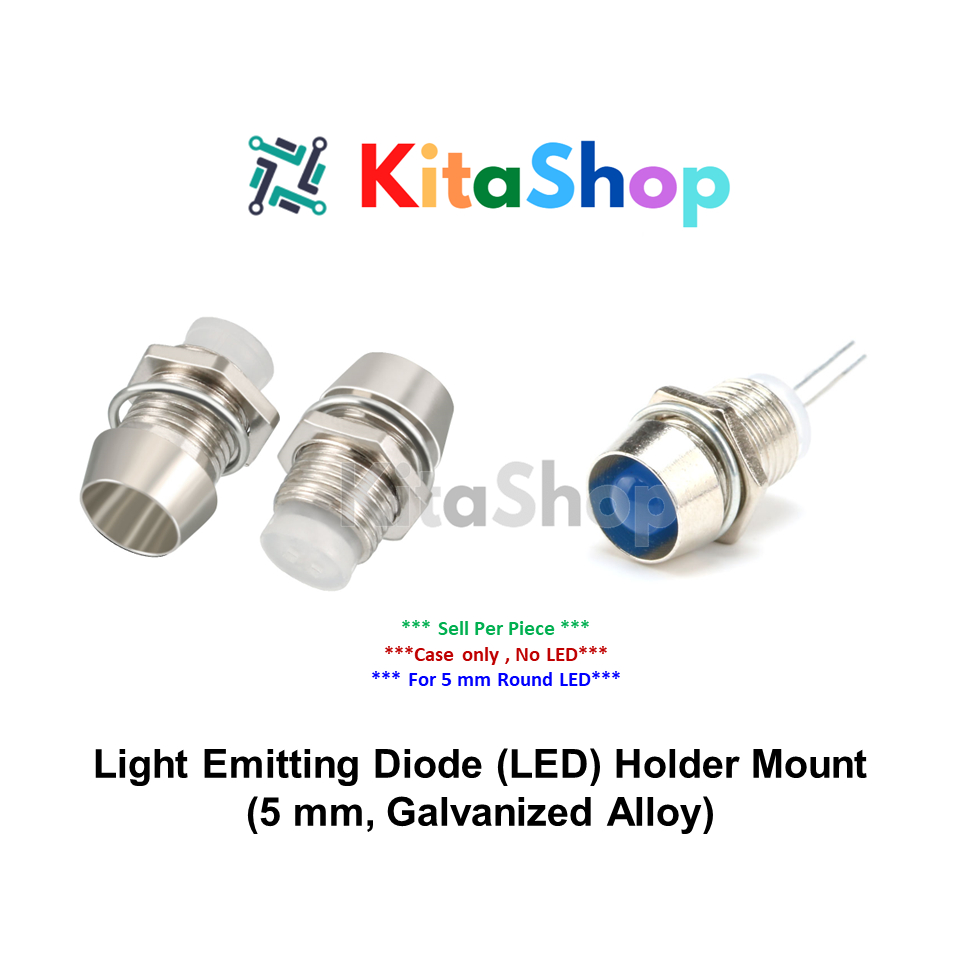 Light Emitting Diode , LED Holder Mount (5 mm, Galvanized Alloy ...