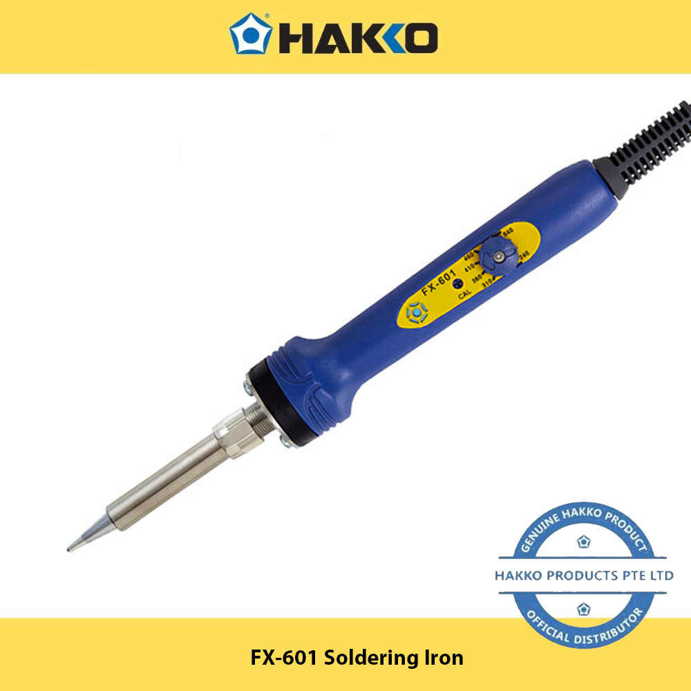 HAKKO FX-601 Temperature Adjustable Soldering Iron 220-240V W/3 Wired Cord But No Plug Soldering ...