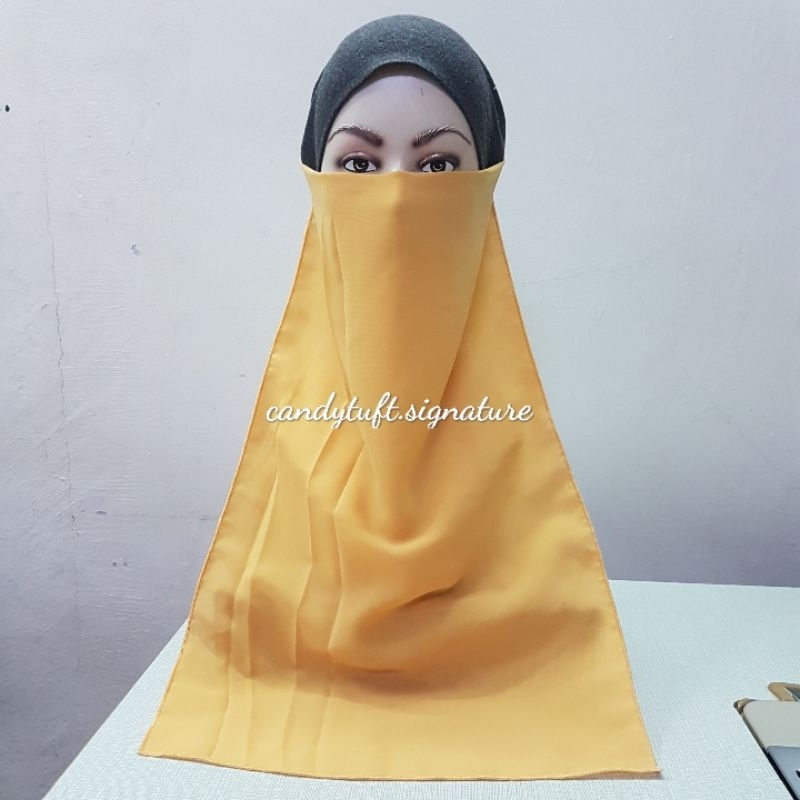 purdah kuning jagung / purdah murah / purdah as is / purdah defect item ...