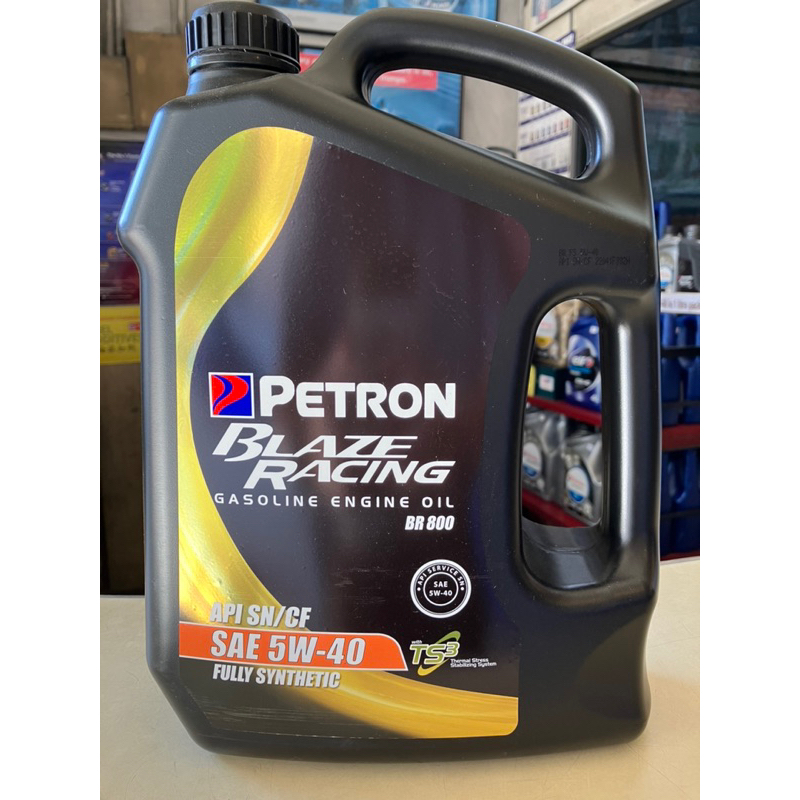 (100%Original) Petron Blaze Racing Fully Synthetic SAE 5W-40 API SN/CF ...