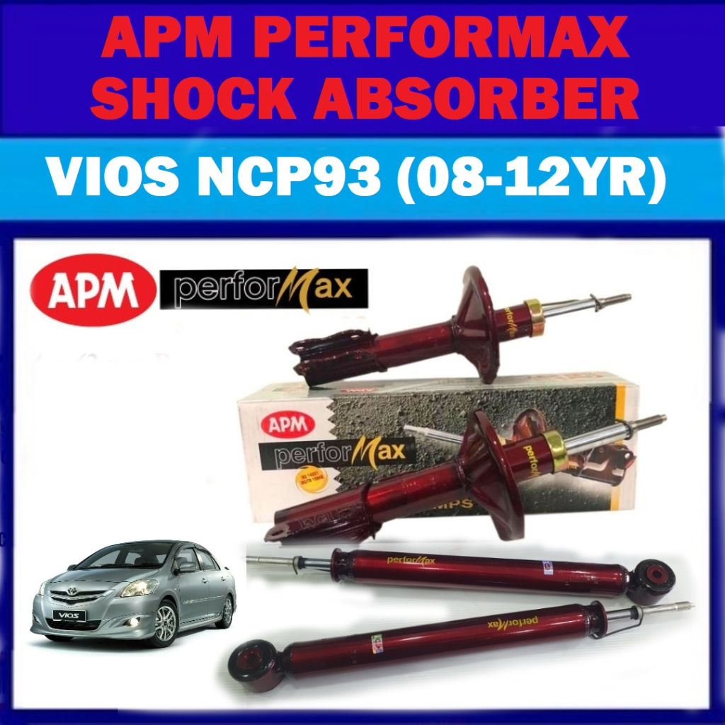 TOYOTA VIOS NCP93 2008-2012 YR FRONT&REAR DEPAN&BEKALANG APM PERFORMAX ...