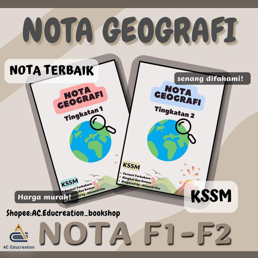 GEOGRAFI TINGKATAN 1 - 3 KSSM NOTA LENGKAP [Malay Version] #NOTA ...