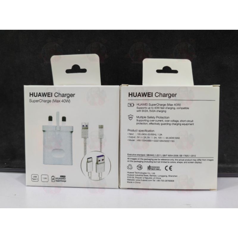 Original with Sirim Approve ⚠️ Huawei Type C 40w Super Charge Set ...