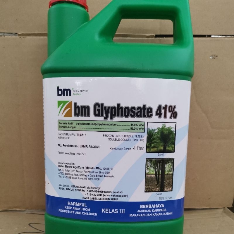 RACUN RUMPAI BM GLYPHOSATE 41% 4LITRE | Shopee Malaysia