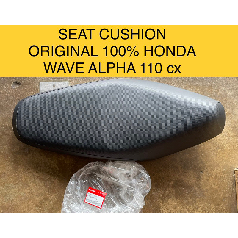 ALPHA DOUBLE SEAT ASSY CUSHION KUSYEN ORIGINAL 100% HONDA FOR WAVE ...