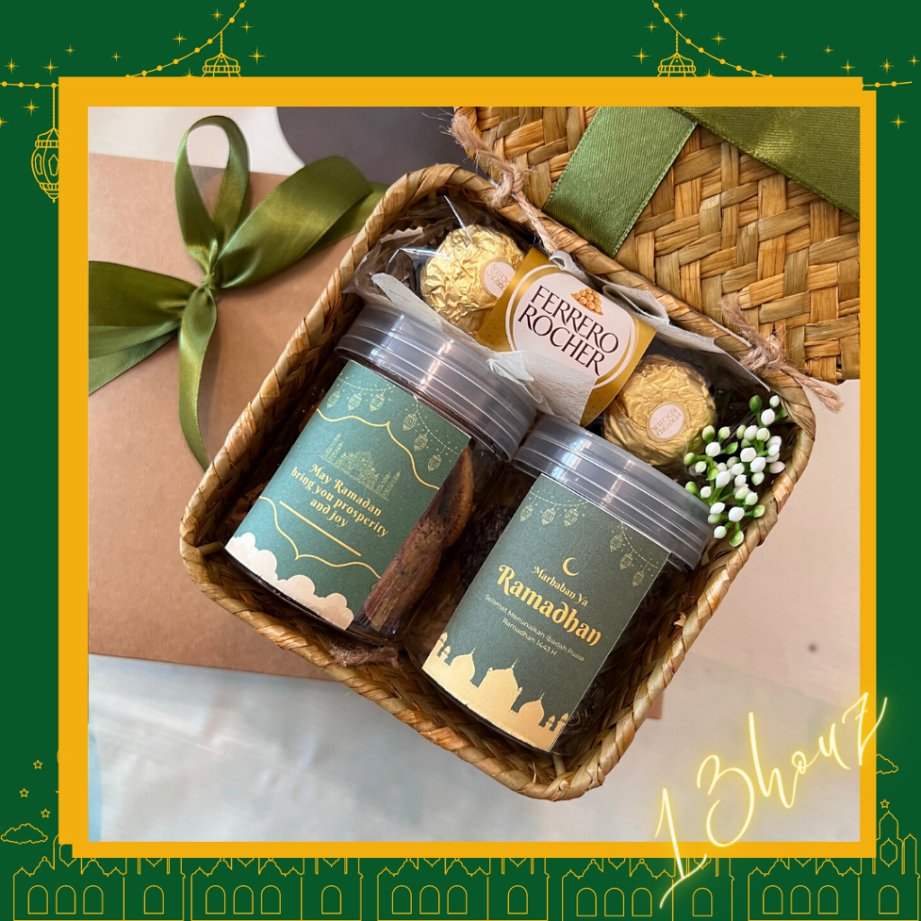 【Ready Stock】INS Feel Rattan Basket Hadiah Raya, Hadiah Ramadan, Hadiah ...