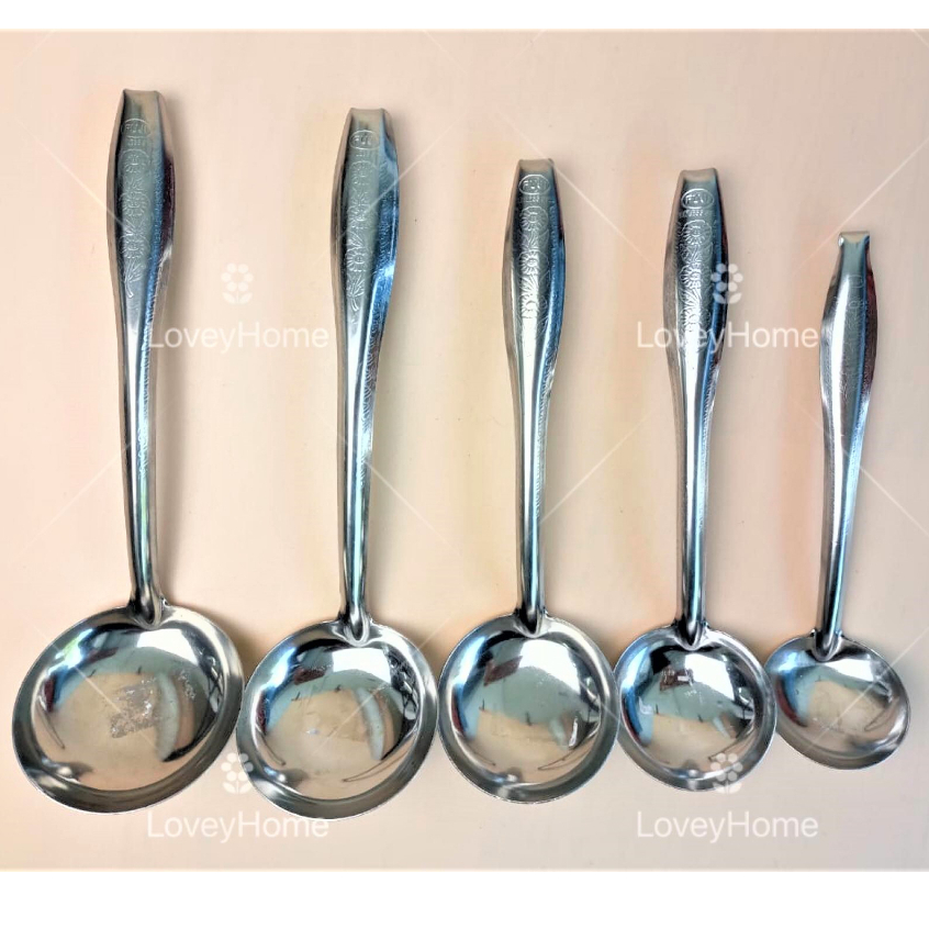 Fuji Stainless Steel Ladle Soup Scoop Senduk Sup Gulai Sudu Lauk Kuah ...