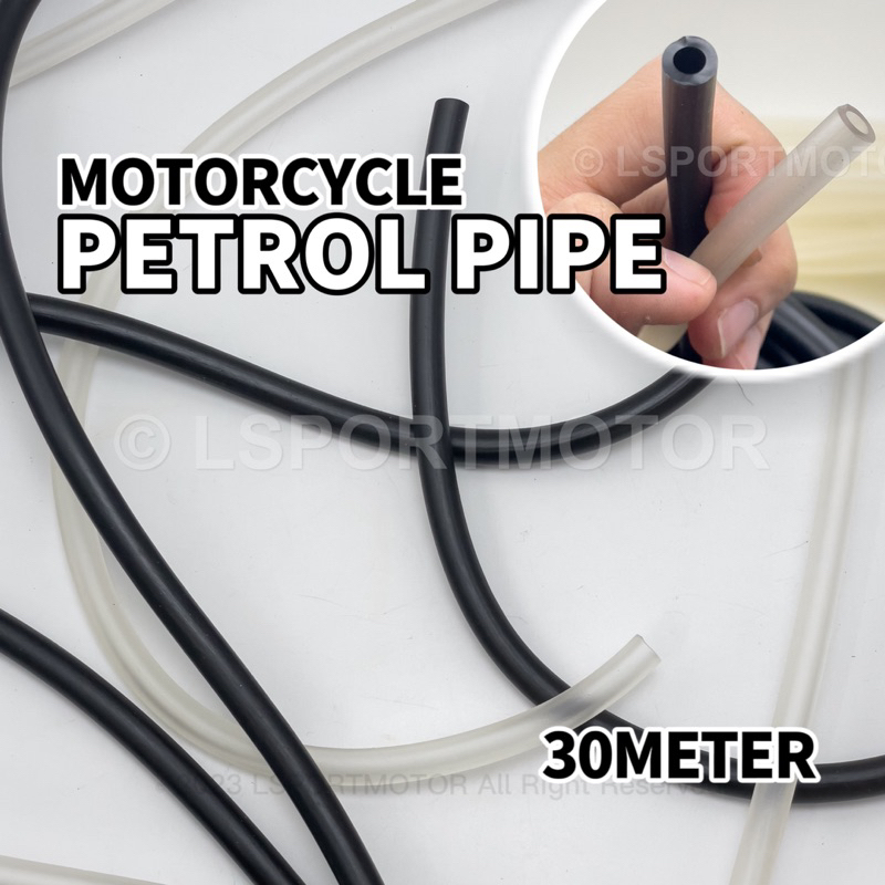 MOTORCYCLE PETROL PIPE (30METER) UNIVERSAL FUEL HOSE MINYAK OIL PAIP ...