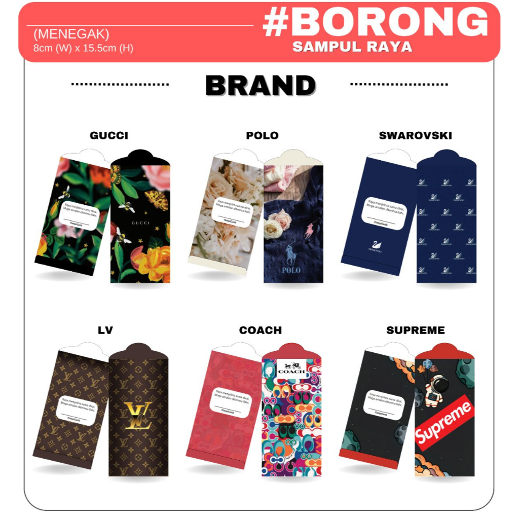 Menaami Sampul Raya 2024 | Borong | Sampul Cantik | Sampul Duit Raya ...