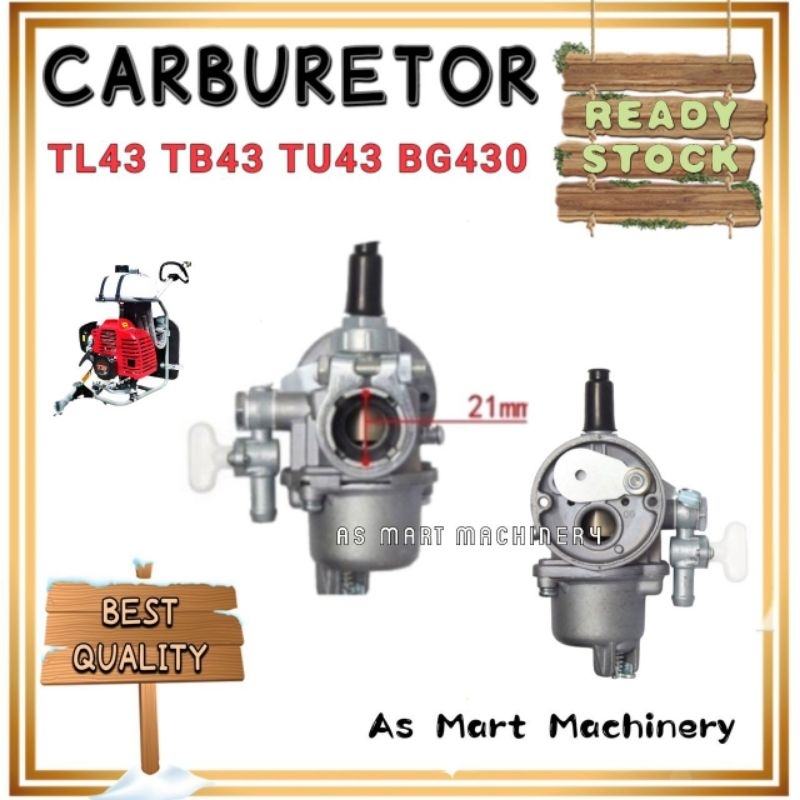 Carburetor Brush Cutter 21mm Ogawa BG430 BG430DT Mesin Rumput TL43 TU43 TB43 | Shopee Malaysia