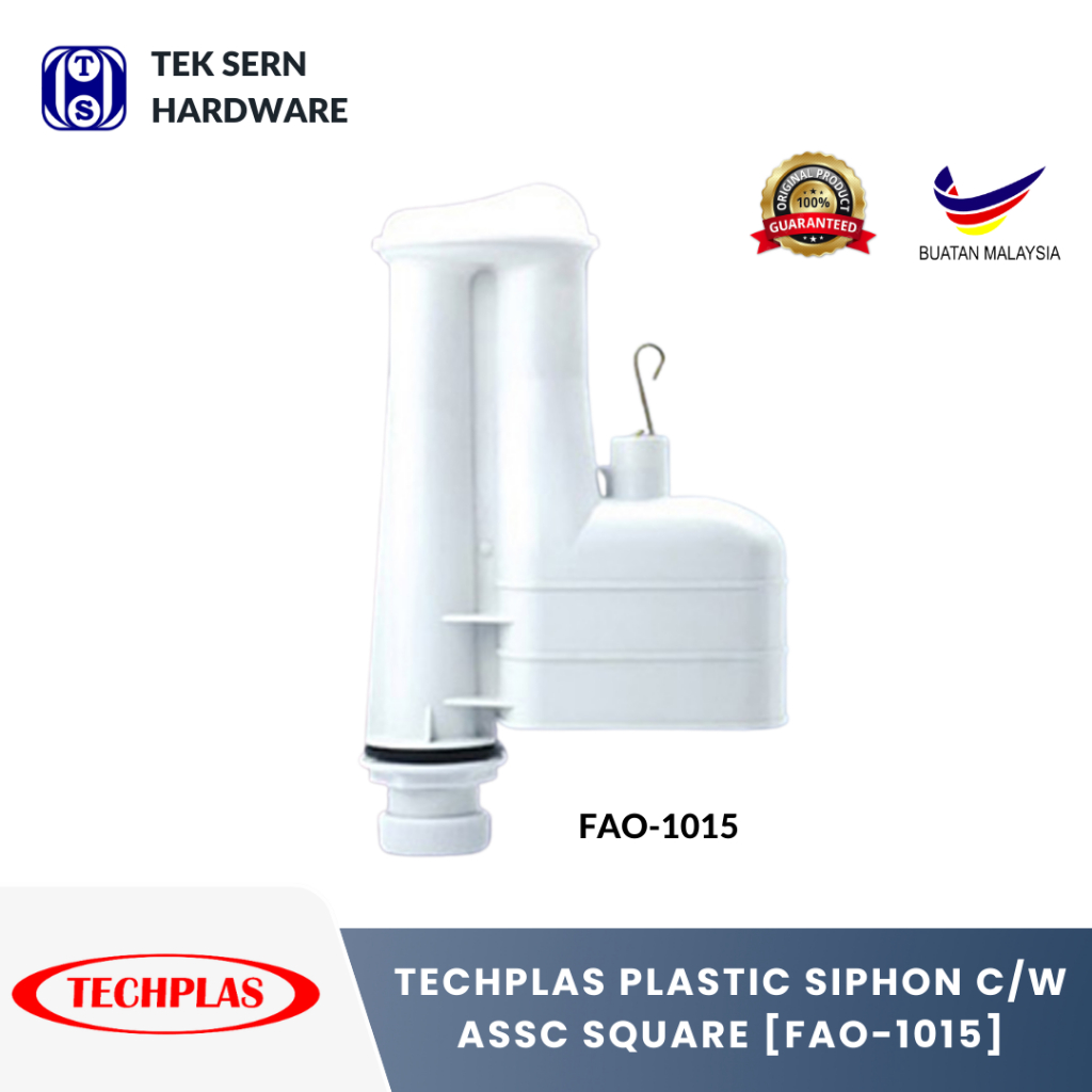 TECHPLAS Toilet Plastic Cistern Siphon Square/ Plastic Cistern Flush ...
