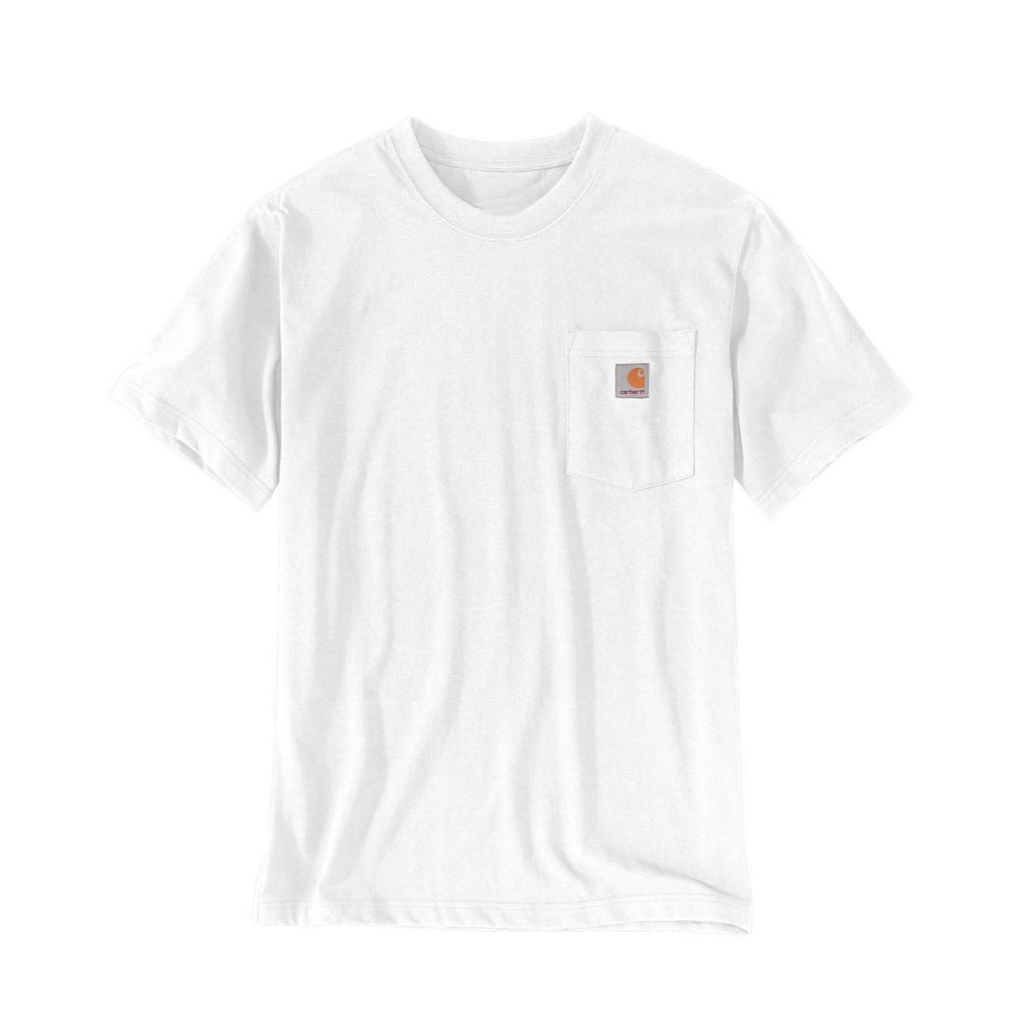 Carhartt Men's K87 Loose Fit Heavyweight Short-Sleeve Pocket T-Shirt ( White ) | Shopee Malaysia