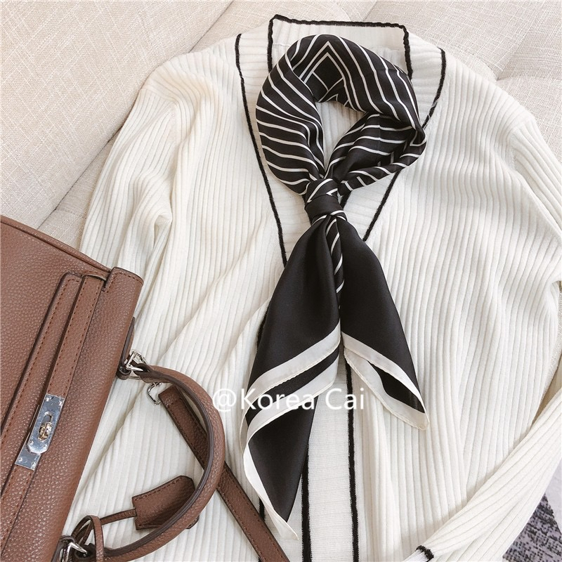 GODDESS Retro women silk scarf Luxury women silk scarf Simple and ...