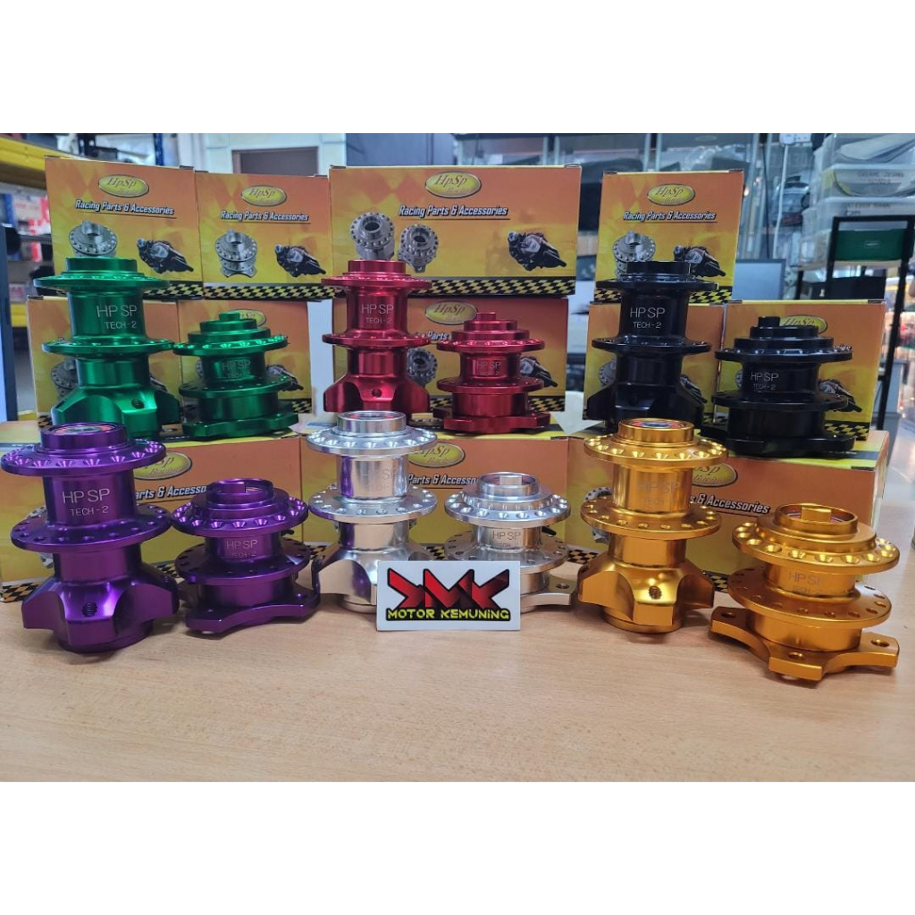 HPSP Hub Alloy Yamaha Y125Z Depan Belakang Set TECH 2 Hub Drag Aloi Set ...
