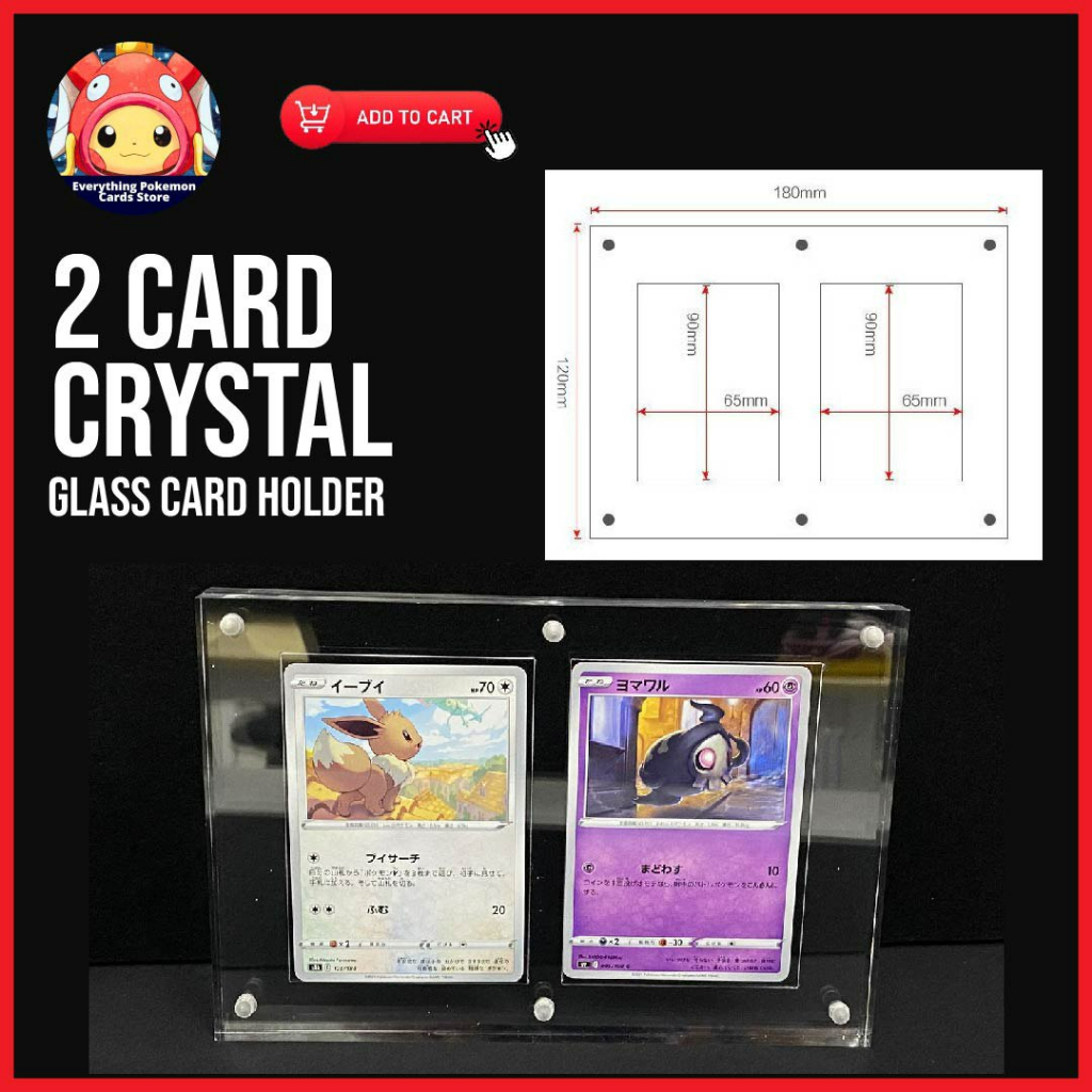[LIMITED STOCK] Acrylic Card Display Card Holder Glass Photo Frame Kad ...