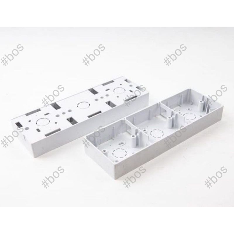 PVC Box 3X10 Surface Type Nut Box Electrical Box Triple Base for Switch ...