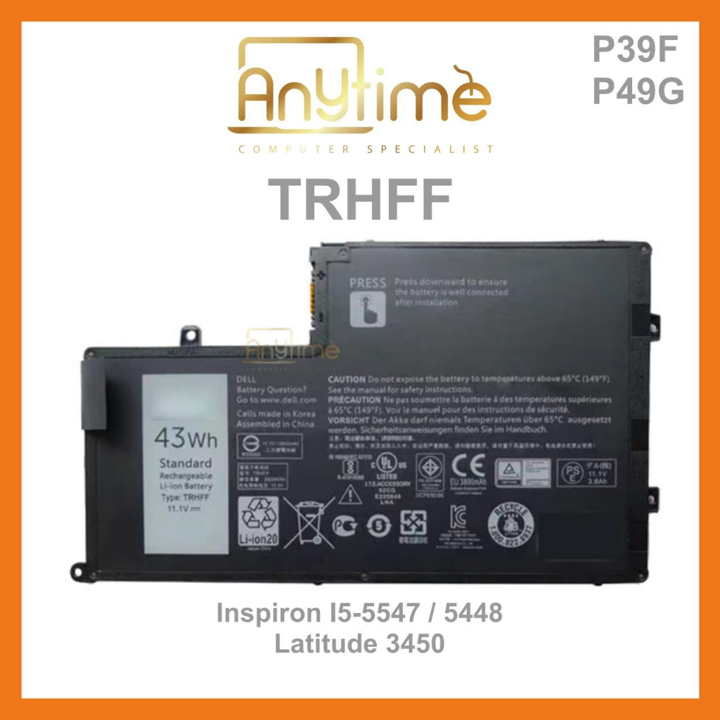 Dell TRHFF battery P39F P49G inspiron 15 5000 5548 5547 5443 5447 5543 ...