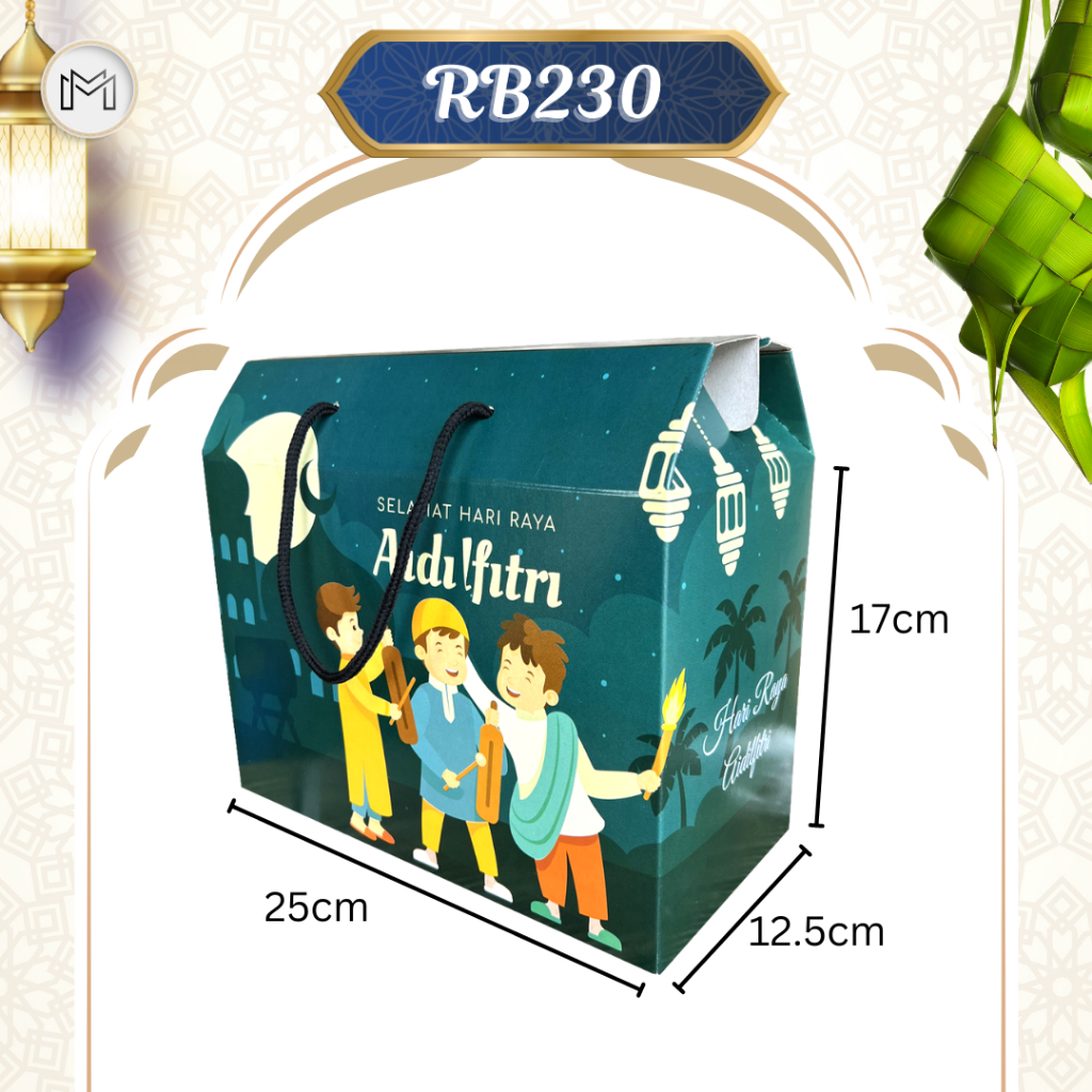 ( 2025 ) Hari Raya Box Hari Raya Gift Box Handle kotak Hari Raya ...