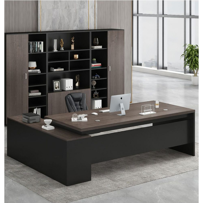 Simple modern spacious large office furniture boss's desk executive ...
