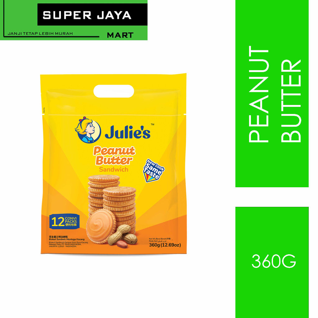 Julie's Cheese Sandwich 336g/Peanut Butter 360g | Shopee Malaysia