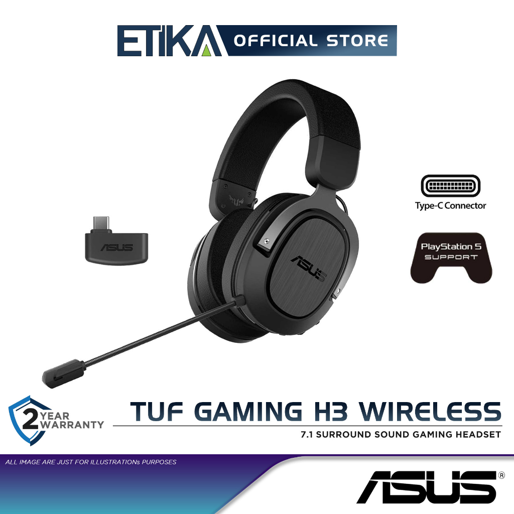 Asus TUF Gaming H3 Wireless | 7.1 Surround Sound Gaming Headset ...