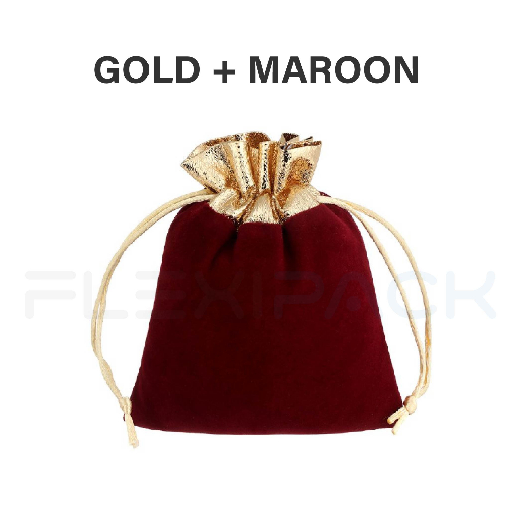 Velvet Beg Uncang Doorgift Organza Pouch Bag Mini Drawstring High ...