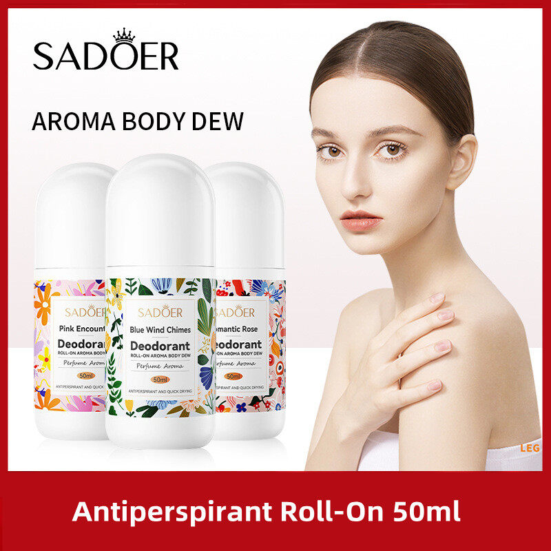 SADOER Natural Deodorant Roll-On, Invisible Care Anti-Perspirant Deodorant Roll-On, Long-lasting ...