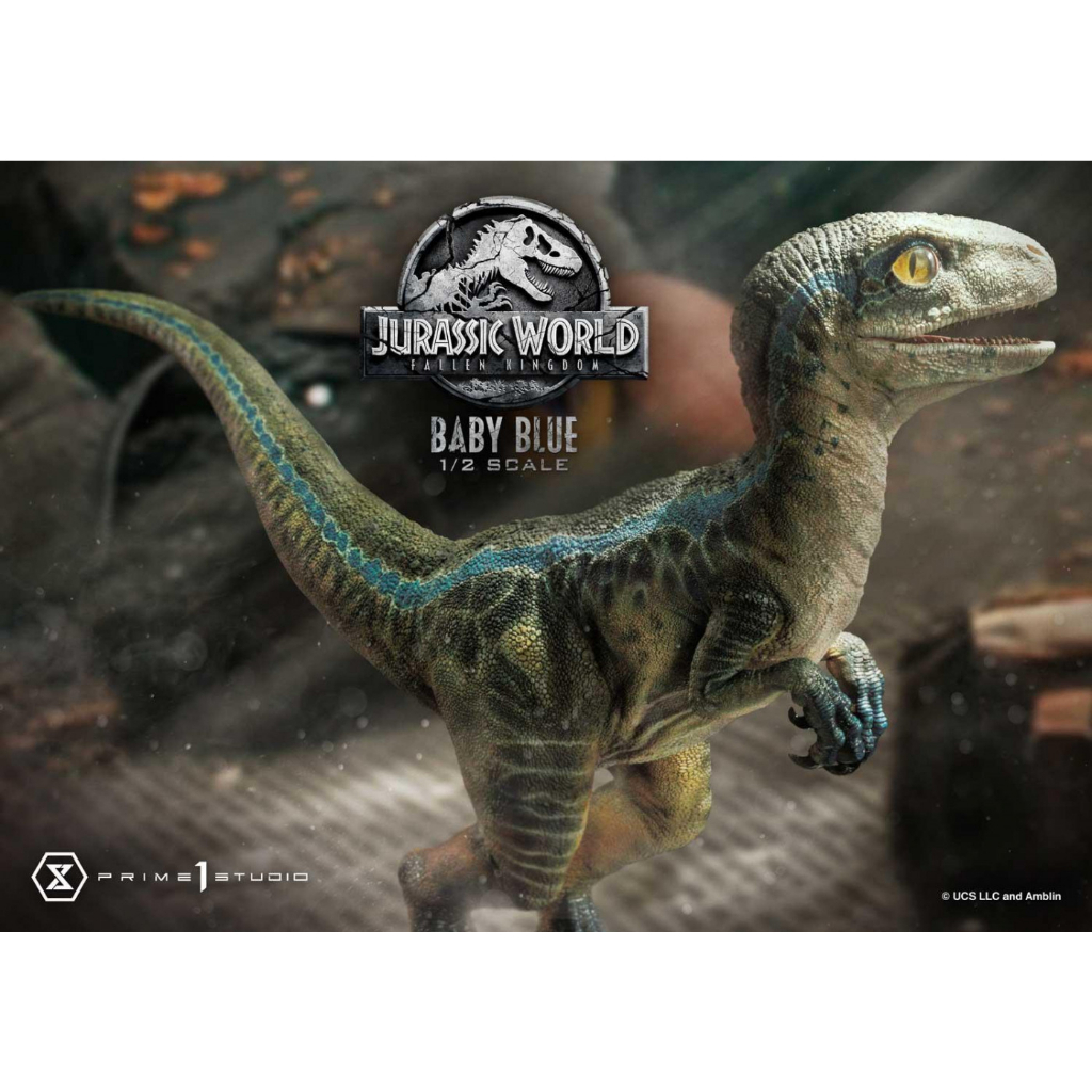 Prime 1 Studio Jurassic World Baby Blue 1/2 scale Fallen Kingdom (Film ...