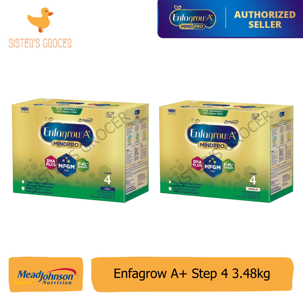 Enfagrow A+ MIndPro Step 4 3.48Kg Original/Vanilla | Shopee Malaysia