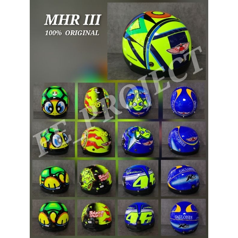 Helmet Separuh 1/2 Half Cut 100% ORIGINAL MHR3 MHR | Shopee Malaysia