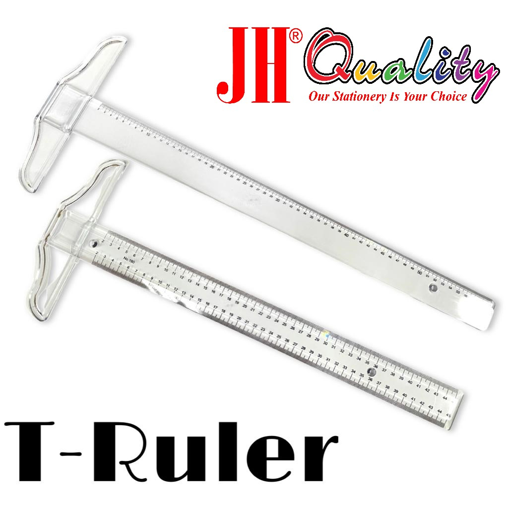 JOO HUAT 45cm or 60cm Plastic T Square Plastic T Square / T ruler ...