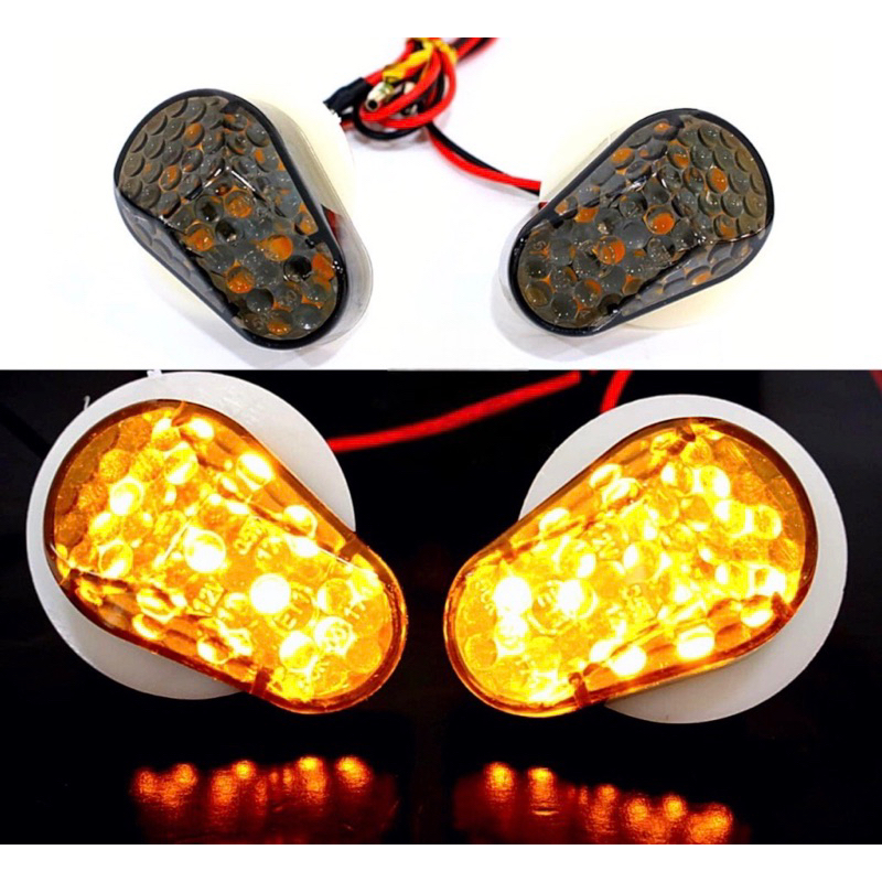 SIGNAL MINI TAMPAL LED UNIVERSAL FARING LAMPU SIGNAL BELAKANG DIAMOND ...