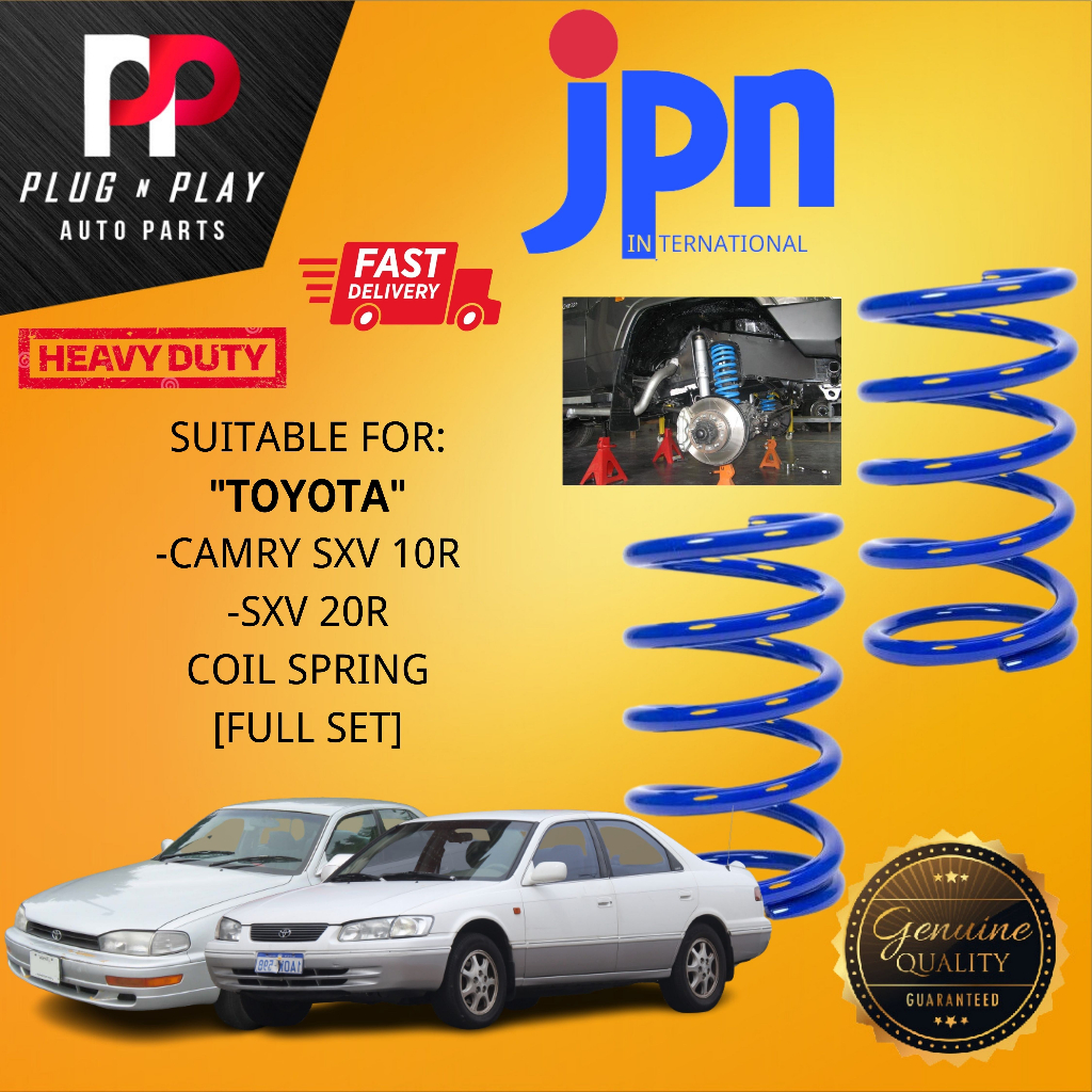 TOYOTA CAMRY SXV 10R / SXV 20R FULL SET FRONT & REAR ORIGINAL JPN COIL SPRING LEFT & RIGHT (KIRI ...
