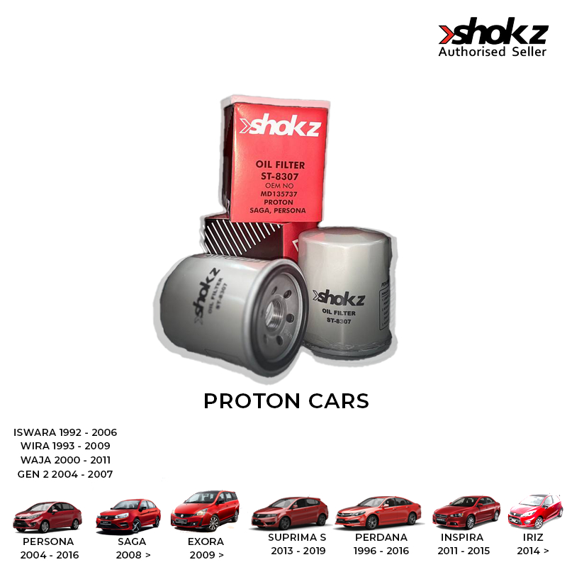 SHOKZ OIL FILTER PROTON SAGA | WIRA | PERSONA | EXORA | SUPRIMA S ...