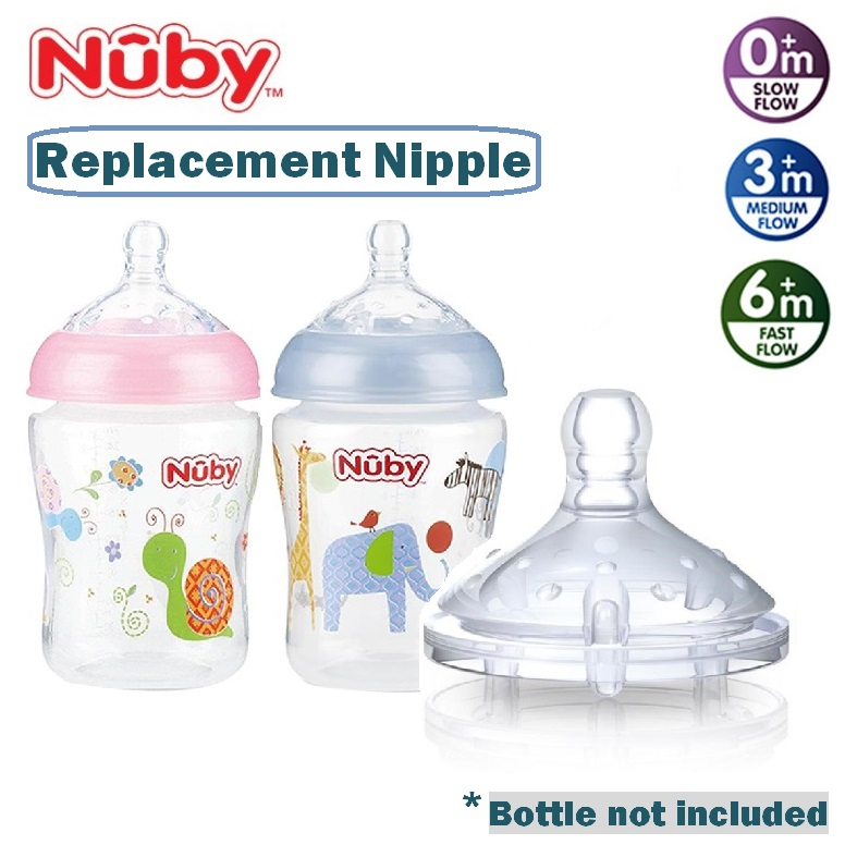 Nuby Natural Touch Nipples Silicone Replacement Nipples (2pcs) | Shopee ...